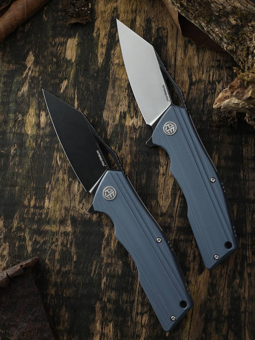 Original 929 Petrified Fish Folding Knife D2 Steel Blade Hunting Knife ...