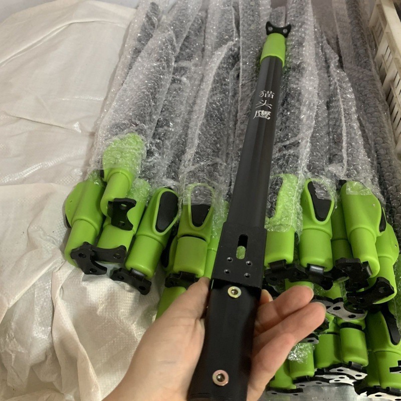 Aviation aluminum 2-section long pole slingshot spare part for DIY long ...