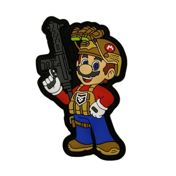 MARIO BROSS TACTICAL PVC 3D VELCRO PATCH/BADGE - Bear Outdoor Tactical