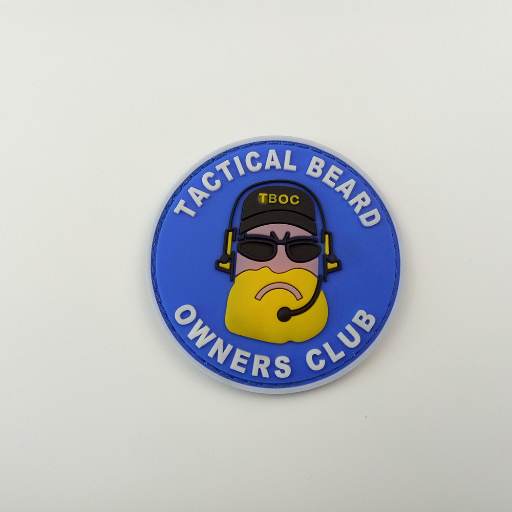 Tactical beard owners club 3D pvc velcro Patch / Badge - Bear Outdoor Tactical